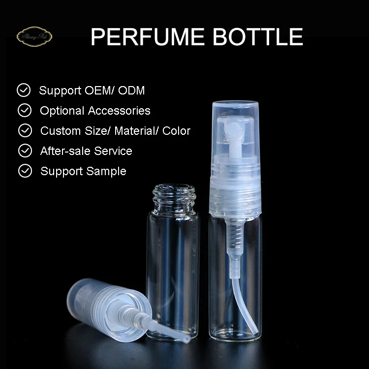 10ml 5ml Custom Refillable Sample Spray Clear Mini Glass Perfume Bottles