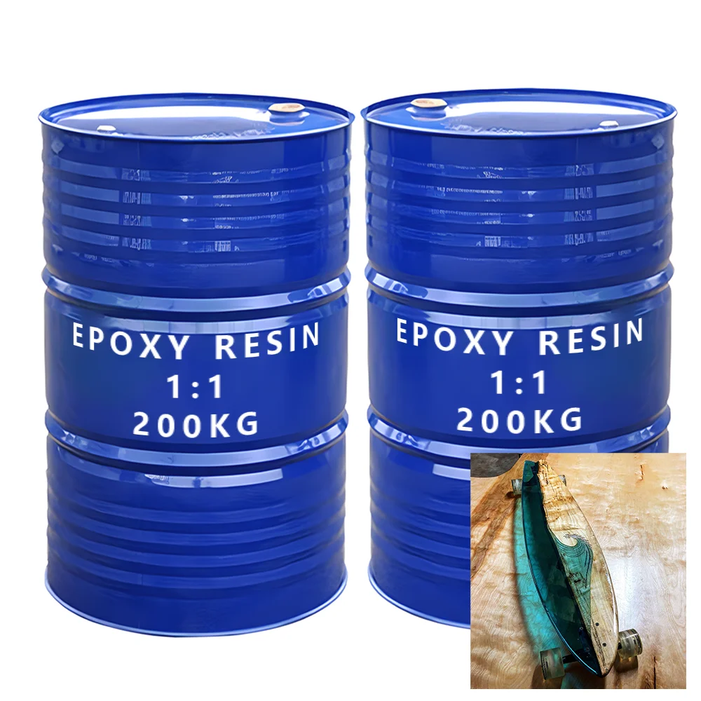 Epoxy Resin And Hardener 200kg Ab Glue Crystal Clear Casting And ...