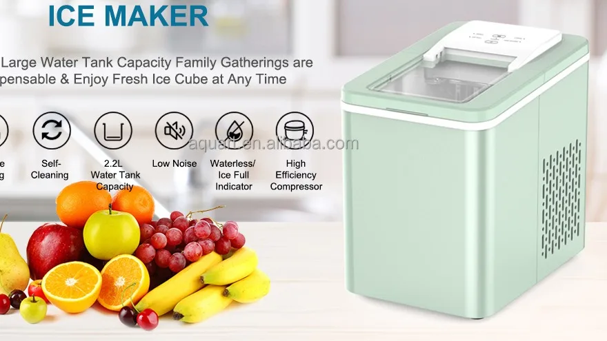 Ic1209 Aquart 12kg Desktop Home Mini Ice Cube Maker Making Machine ...