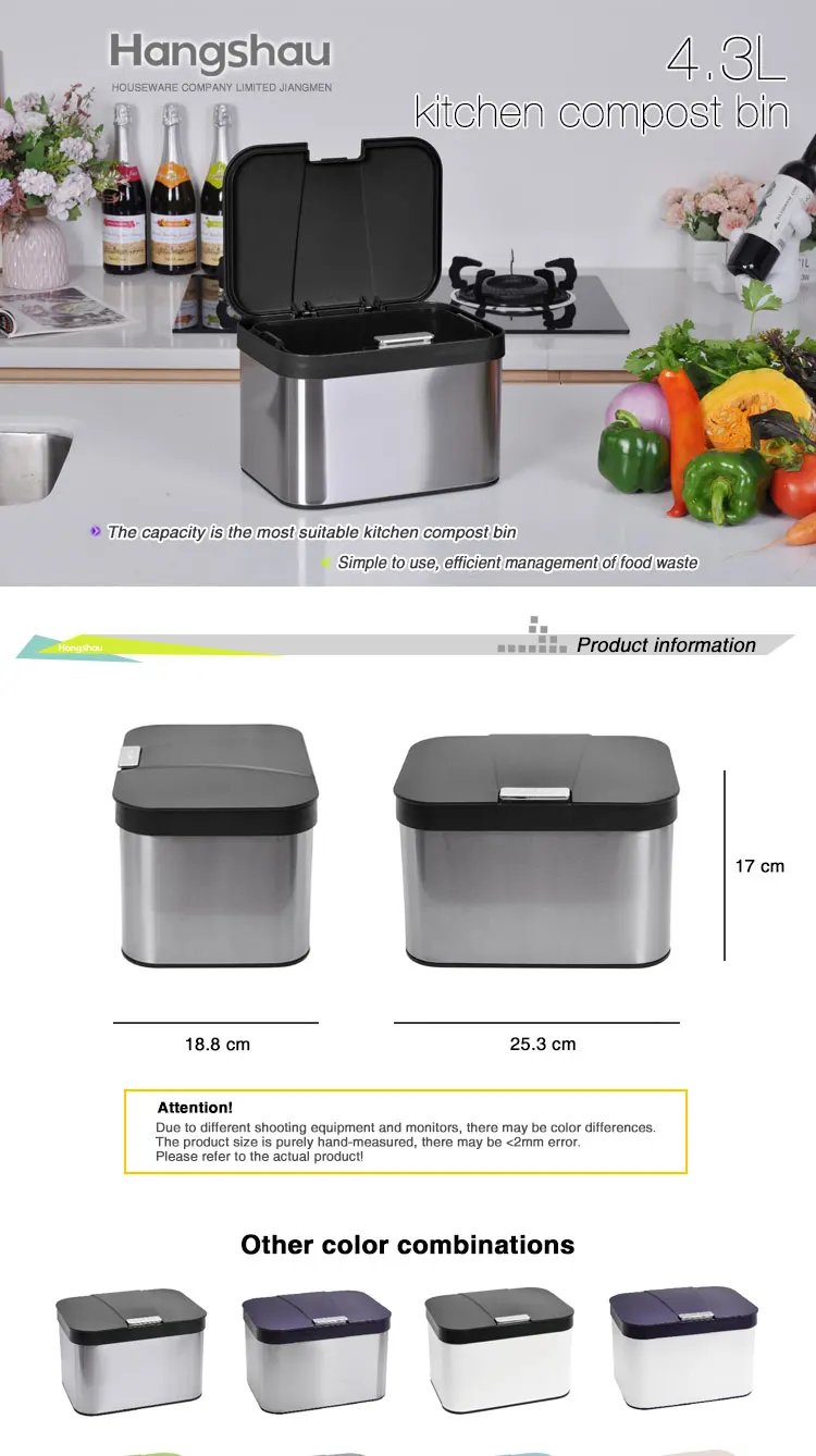 B2 Modern Bins China Bin Compactor Kitchen Drawer Office Stainless ...