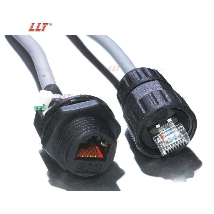 RJ45 Female Network Waterproof Connector RJ45 Outdoor Waterproof ...