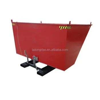 Steel Dumping Hopper Dumpsters Tipping Bin,4000lbs Capacity 3 Cu.yards ...