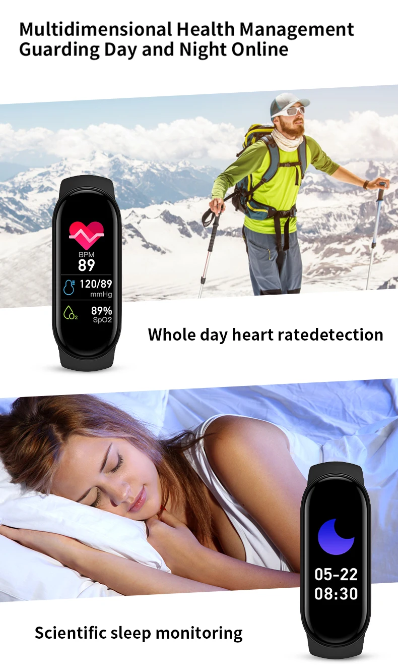 Factory Cheap Price Mi Band 8 Smart Watch M8 M7 M6 M5 M4 Smart Band Fitness Smartband Mi ...