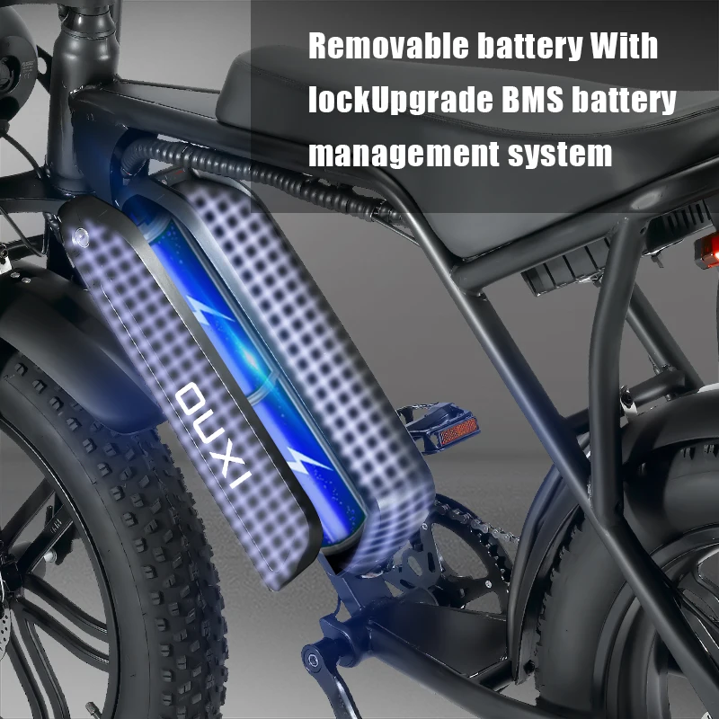 Ouxi V8 Double Battery Version Ebike With Rear Seat - Buy Double ...