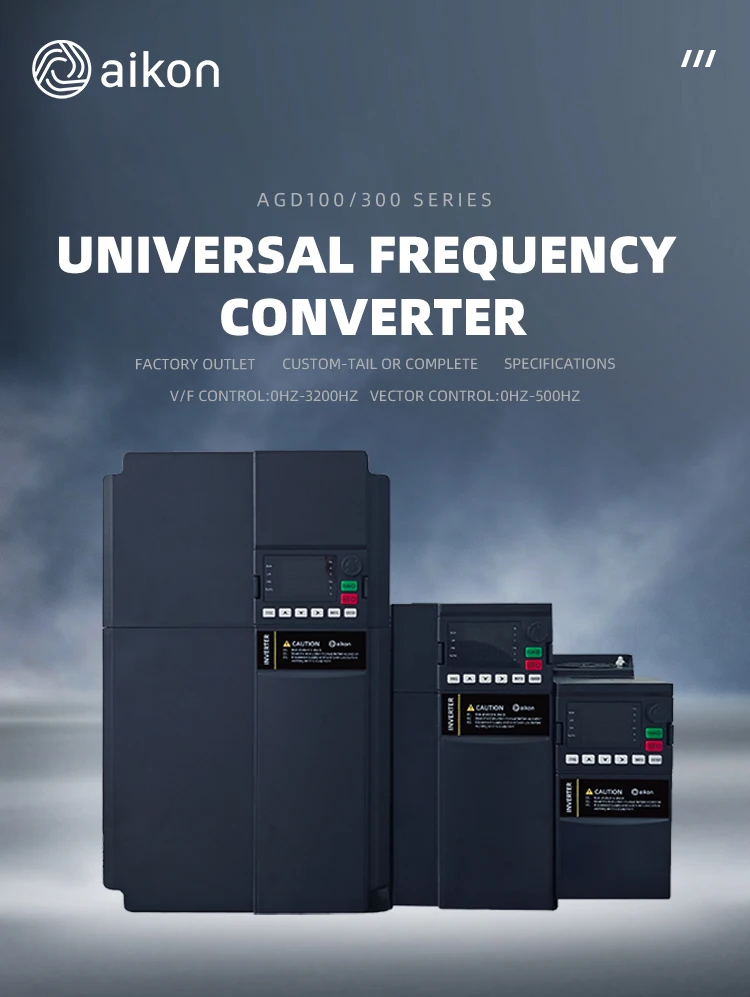 Aikon 50KW Variable Frequency Drive 220V Single Phase to 380V 3 Phase ...