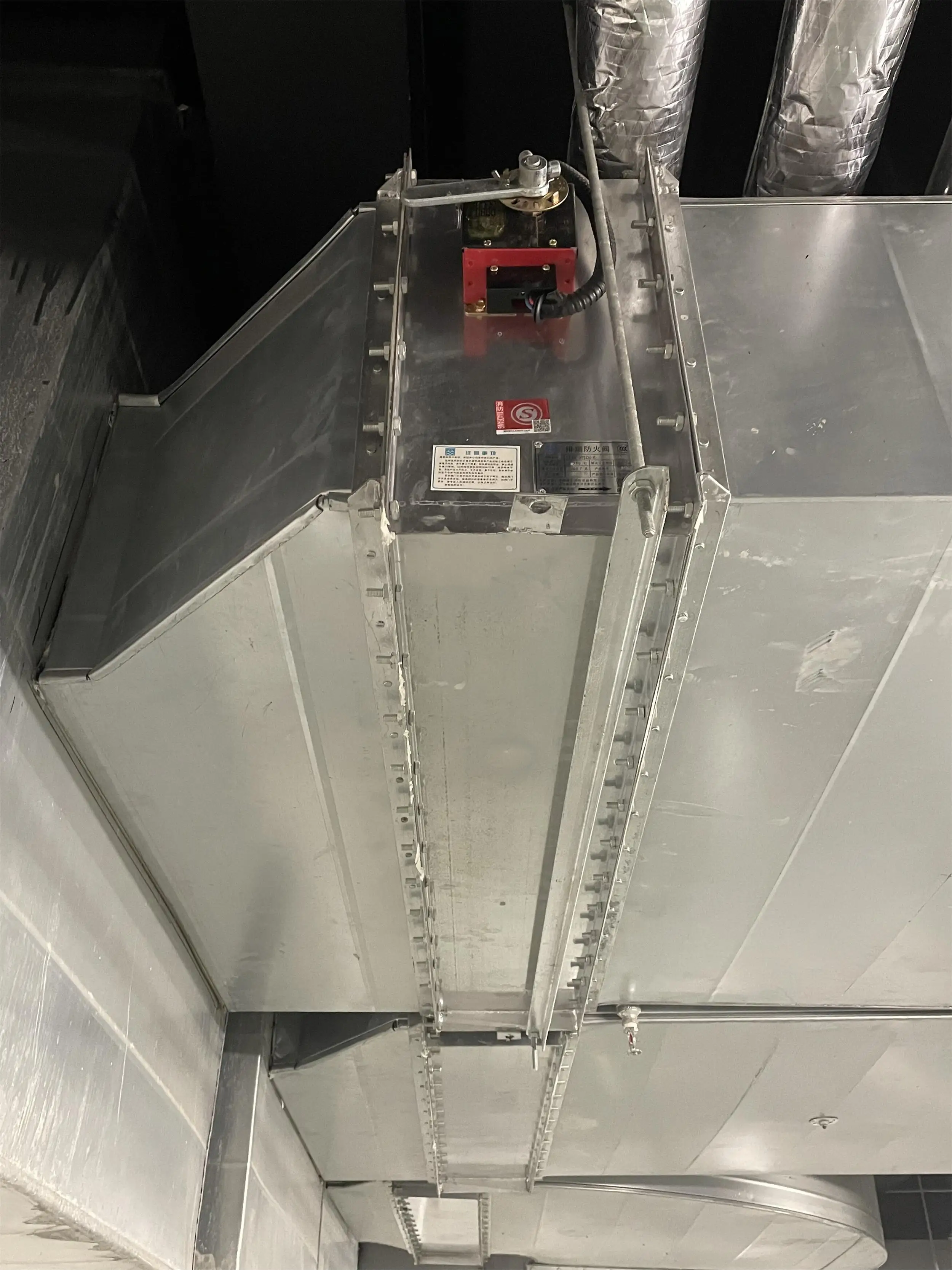 Electric Motorized Air Hvac Smoke Exhaust Duct Regulating Fire Damper ...