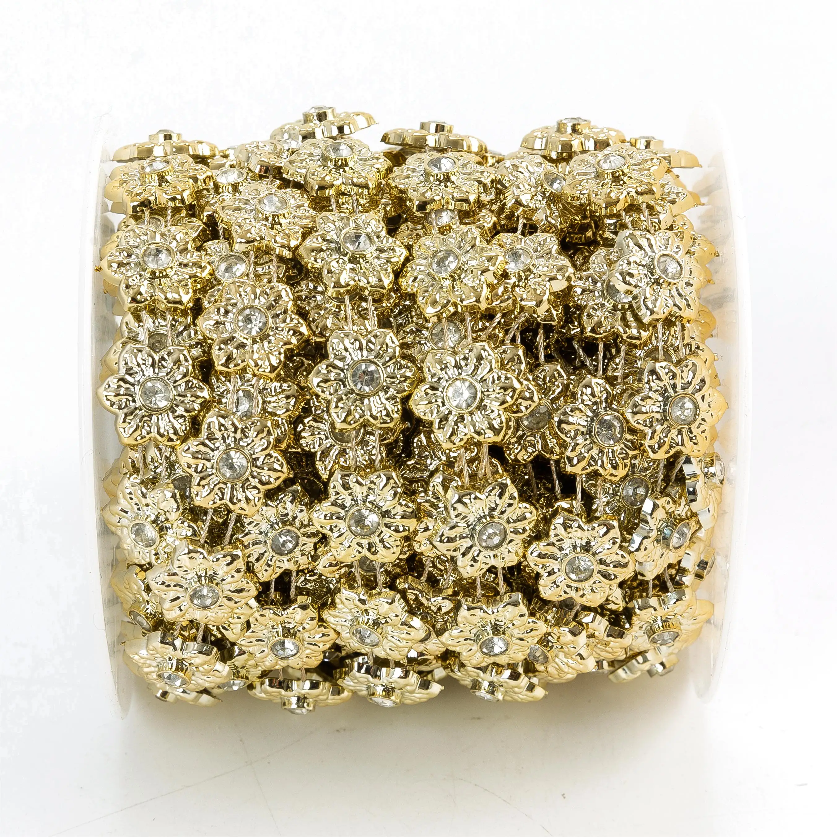 Fancy Crystal Flower Rhinestone Banding for DIY Brides