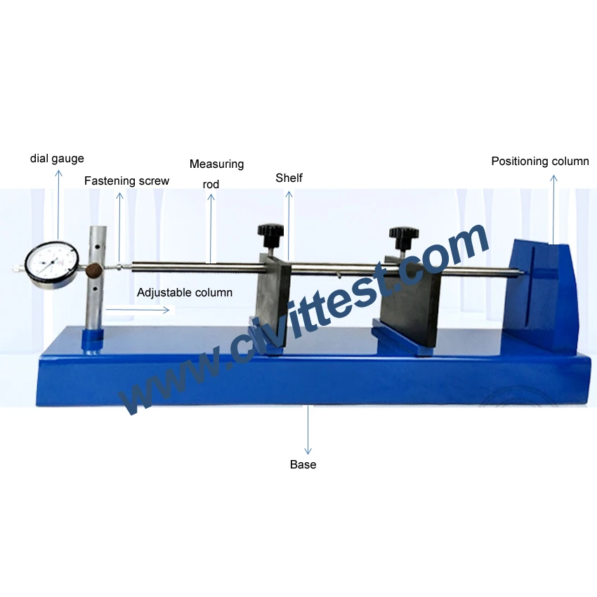 Concrete Shrinkage and Expansion Test Apparatus - Retrait Du Beton