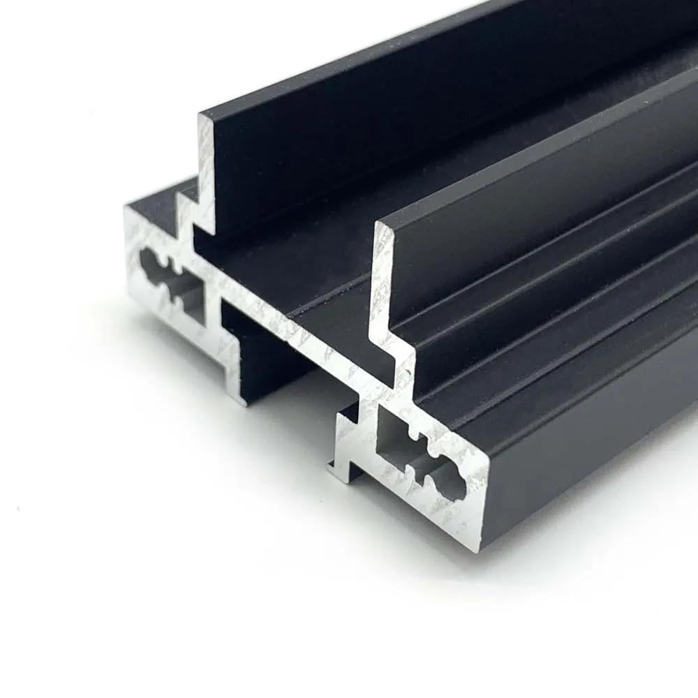 Aluminum Sliding Door Profile - C Channel Slim Extrusion