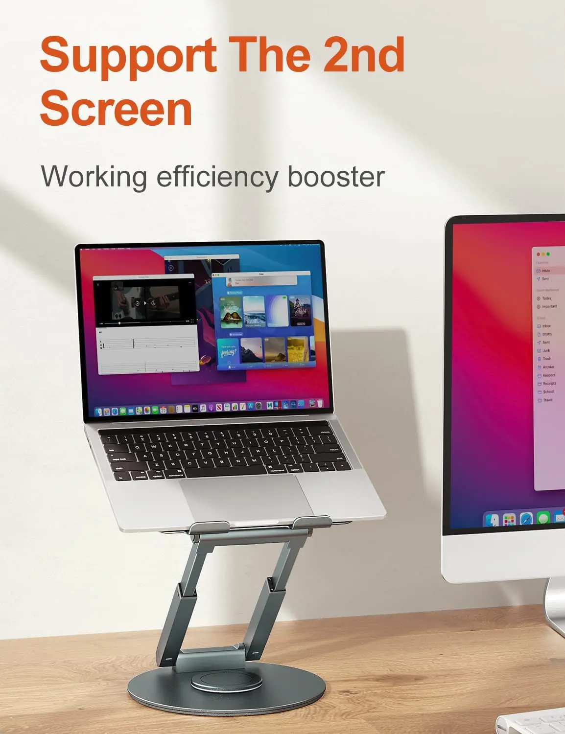 Laptop Riser Sit to Stand Ergonomic Computer Stand LS-07A