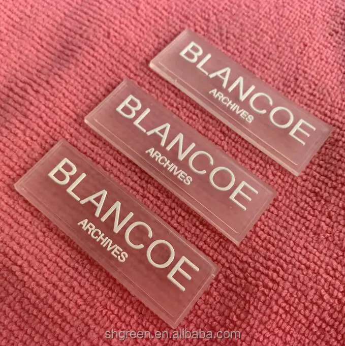 Handmade 3d Embossed Logo Transparent Rubber Label,Brand Logo Soft ...