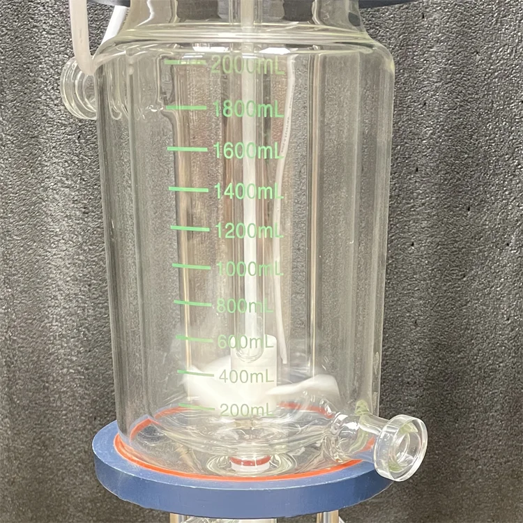 Best Quality Lab Chemical Reaction Kettle Double Jacketed Glass Reactor ...