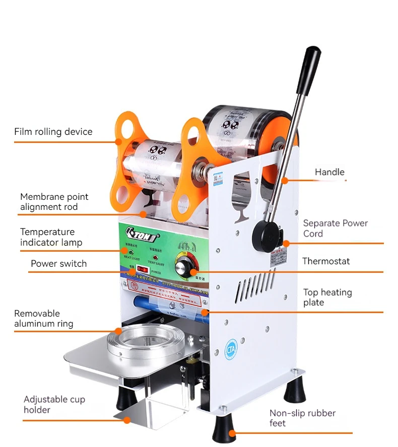 Yihai Oem Wholesale Price Bubble Tea Sealing Machine Sealer Bubble Cup ...
