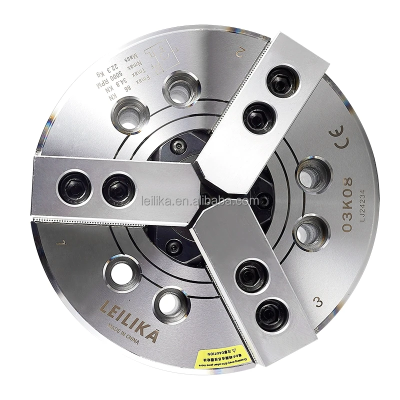 3 Jaw 6inch Hydraulic Chuck for CNC Lathe Machine - LEILIKA