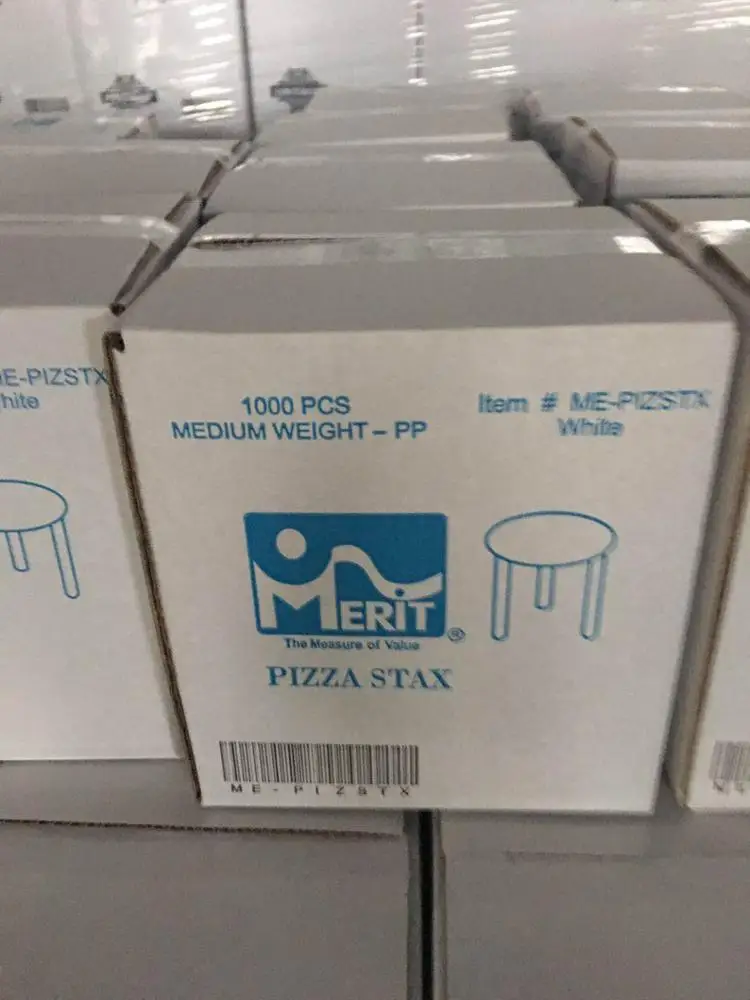 White Toppers Pizza Box Tripod Stack Plastic Take Out Catering ...