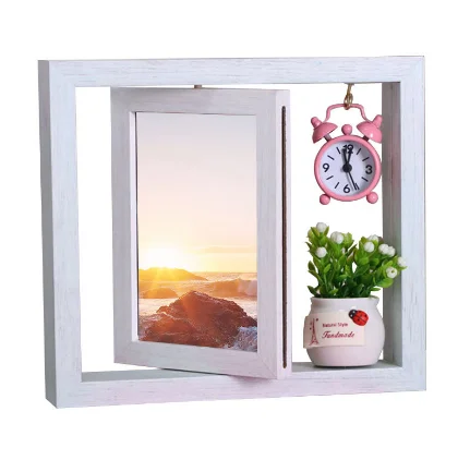 Wooden Rotating Frame 23x21x4cm Frame Size 10.2x15.2cm Photo Size ...