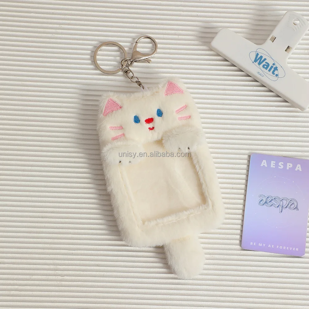 K-pop Kawaii Girls 3inch Plush Photocard Key Chain Cute Cartoon Penguin ...
