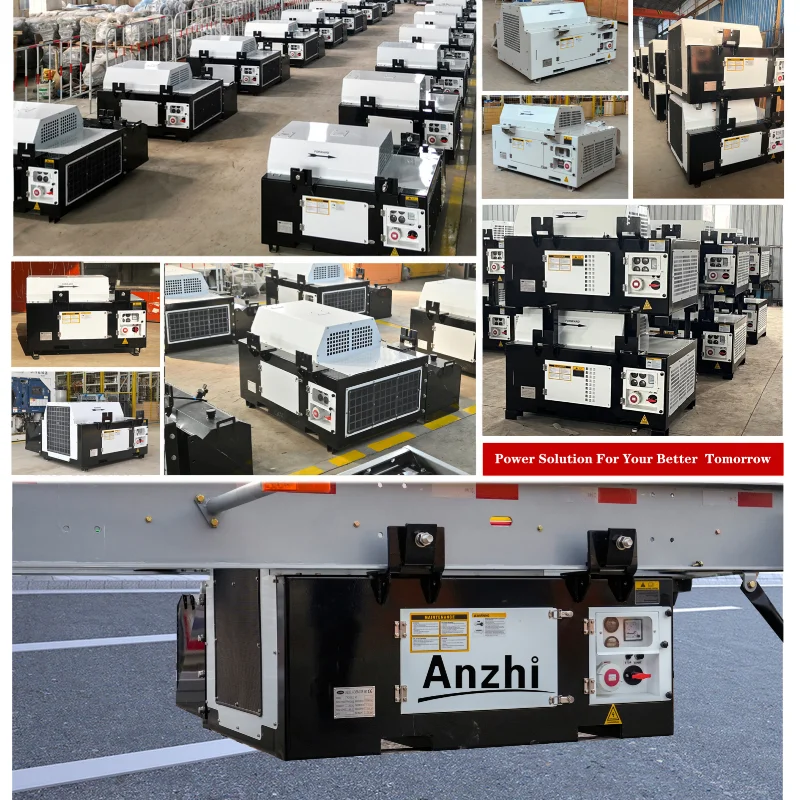 Anzhi Undermount Reefer Generator Genset 16kw / 20kva For Refrigerated ...