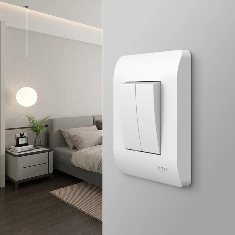 Chint Wall Switch Uk Standard Pc Material Plastic Electrical 10a 250v ...