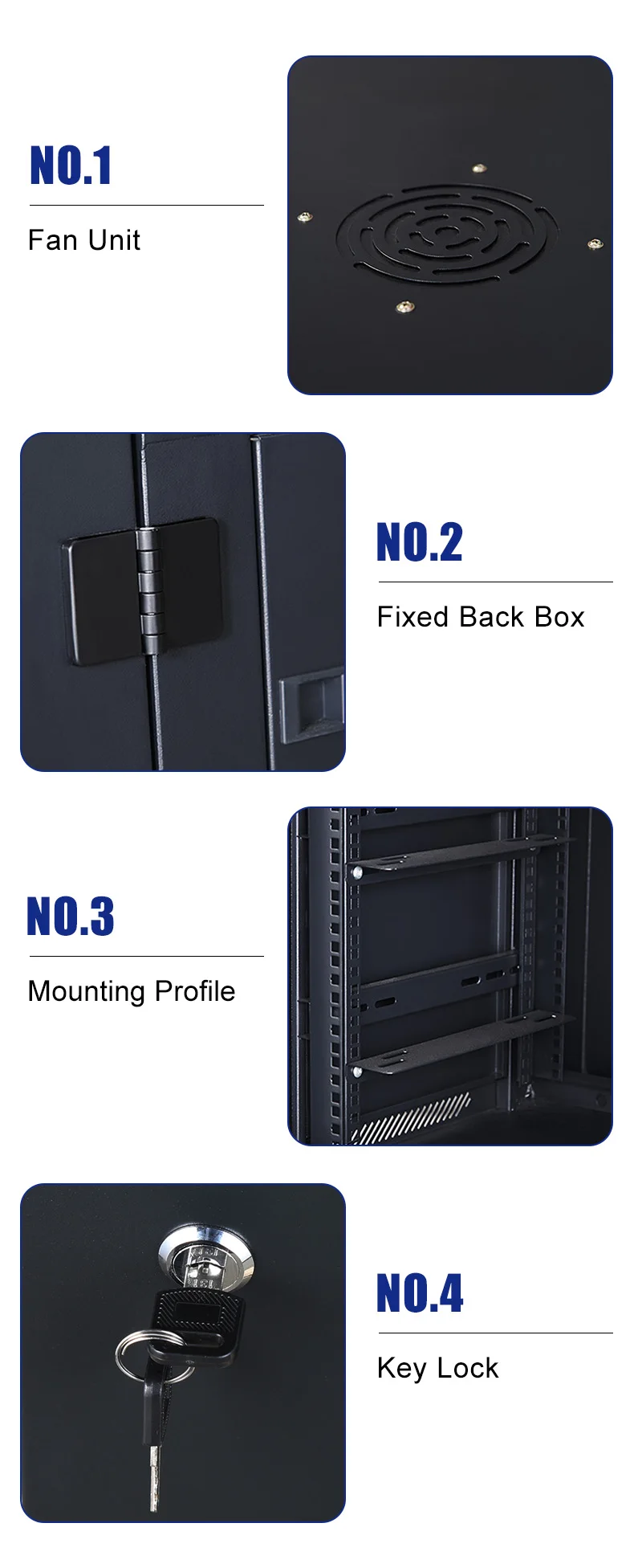 Customized Rack Mount Wall Cabinet - 9U Mini Network Cabinet