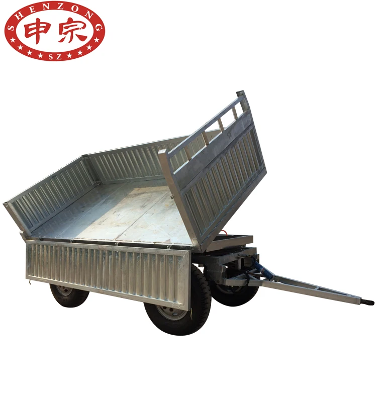 Agricultural Trailer 5 Ton Double Axle 4 Wheel Farm Utility Trailer For ...