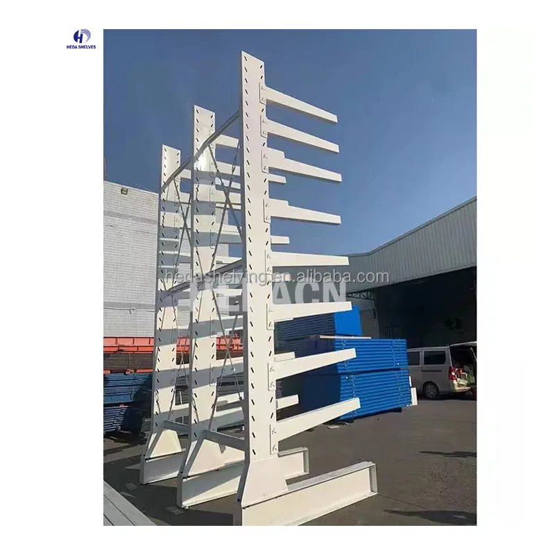 Cantilever Racks Warehouse Pipe Rack Heavy Duty Double Sided H Beam ...