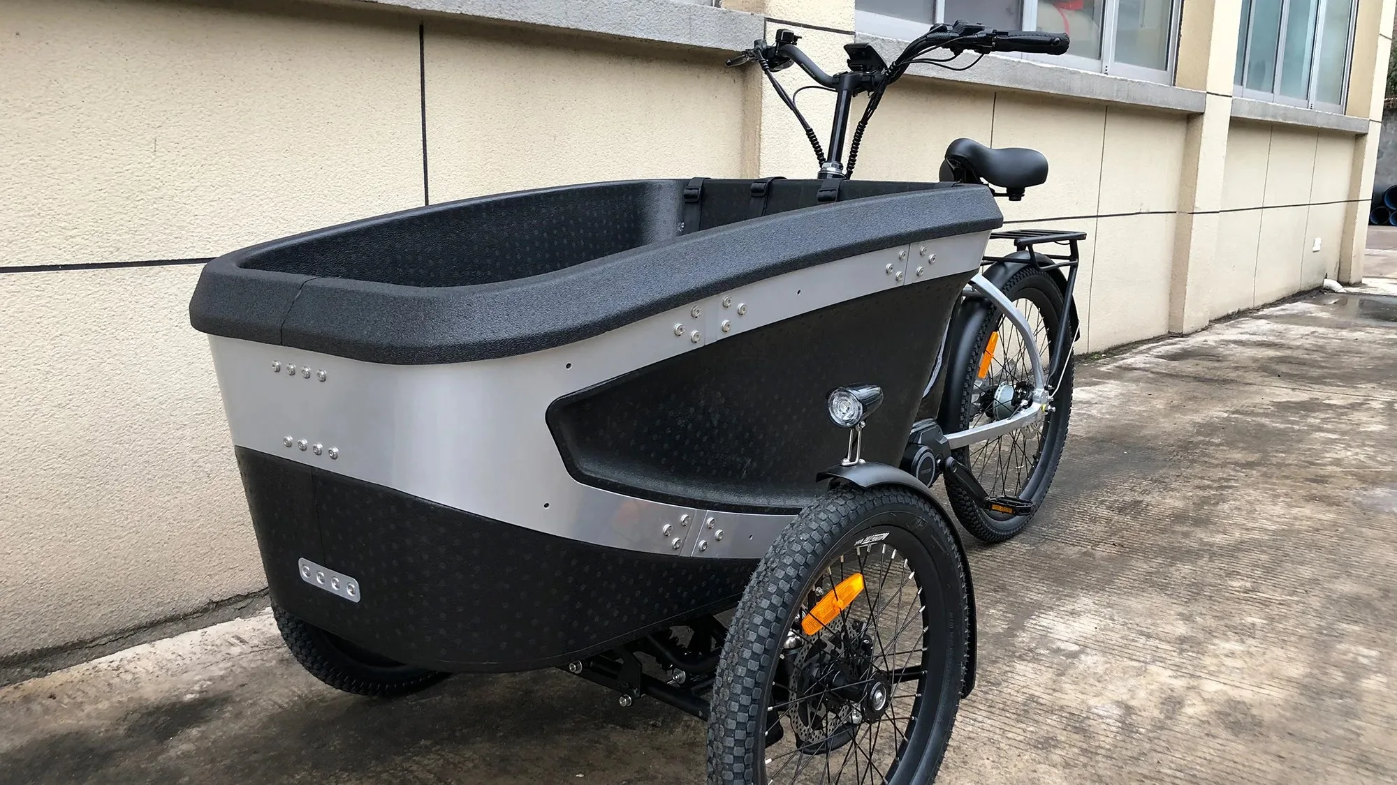 Customized Electric Cargo Bike Light Pedal Cargo Bike Bafang Mid Motor ...