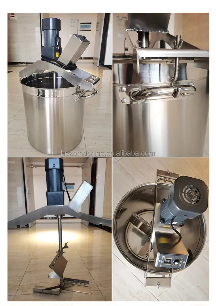 50L Stirrer Cooking Stainless Steel Jam Pots - HZ-JBG50
