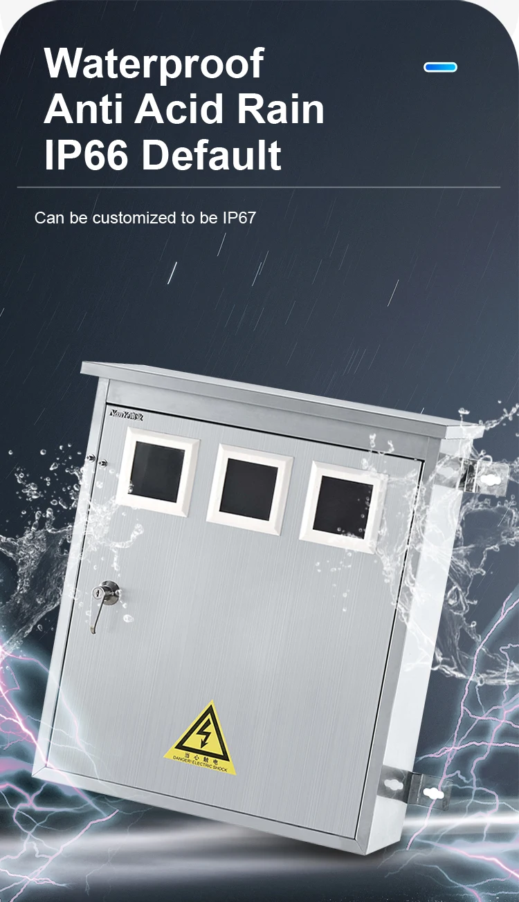 Waterproof Outdoor Power Pole Mount Cabinet Box - IP66 Junction Box for ...