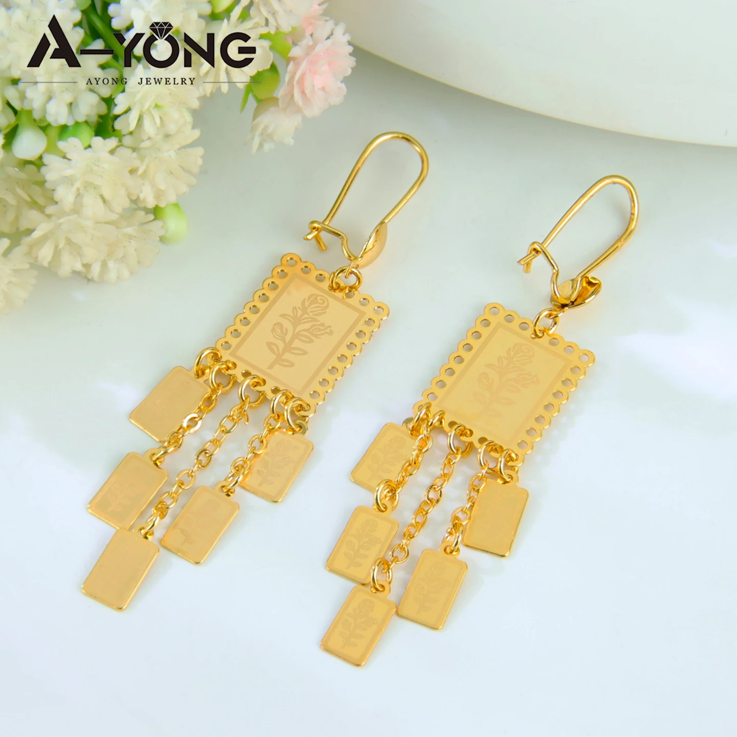 Elegant Arab 21K Gold Coin Pendant Jewelry Sets for Weddings