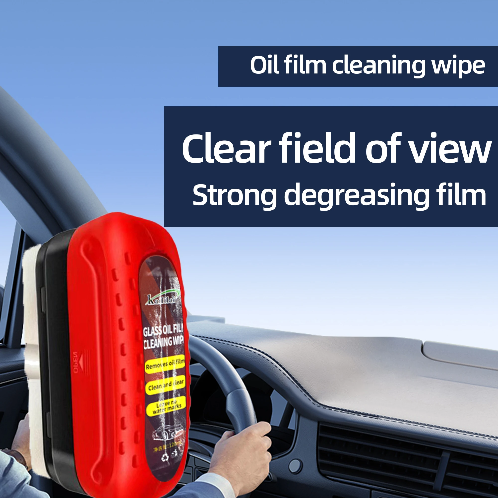 Automotive Glass Oil Film Remover - Durable Car Window Cleaner Brush ...