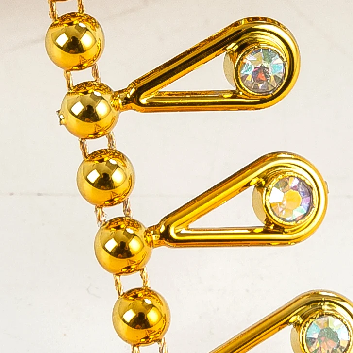 Fancy Crystal Flower Rhinestone Banding for DIY Brides