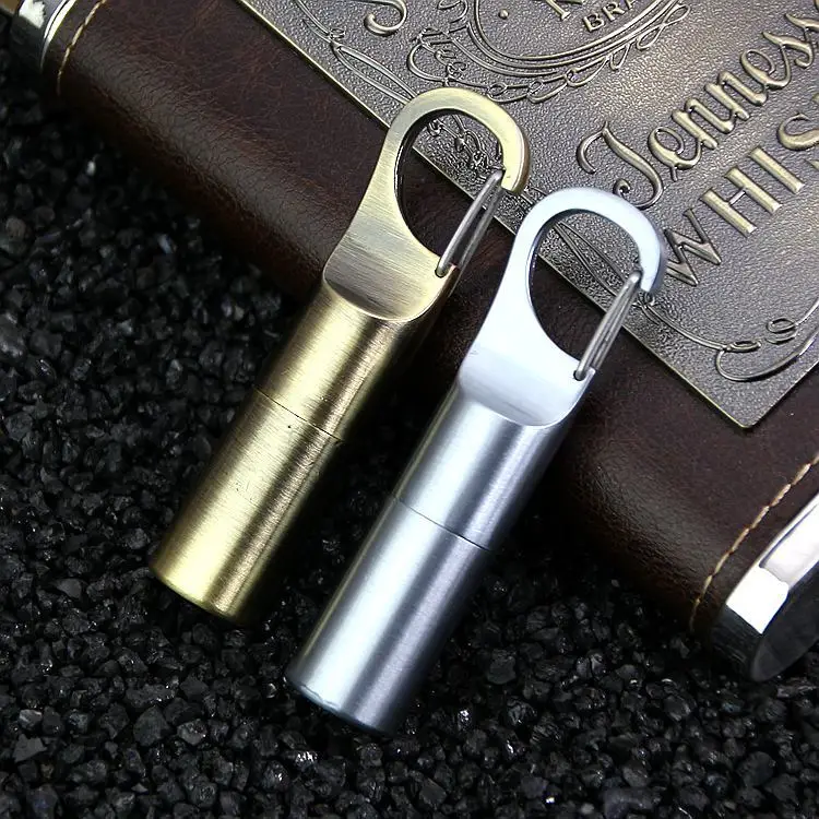 Hanging Mini Kerosene Capsule Gasoline Lighter - Key Chain