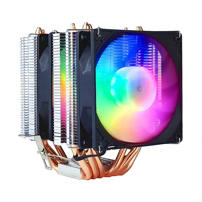 Cpu Cooling Fan 6 Pipes Lga High-performance Cpu Cooler Rgb 2011 1200 ...