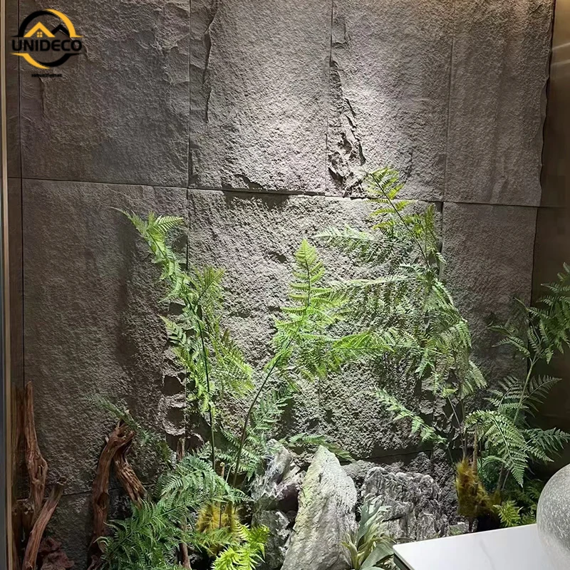 3d Texture Stone For Exterior Artistic Pu Stone Cladding Faux Stone ...