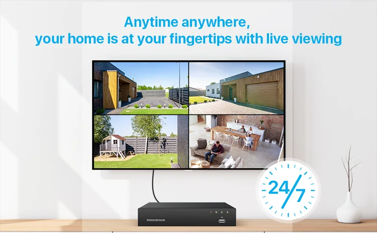 16 CH PoE 4K AI Monitoring Sets 8MP NVR Outdoor IP Camera Systems 16 ...