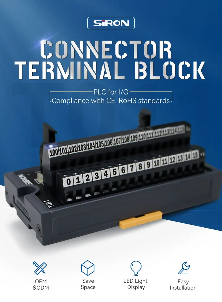 Siron T011 Npn/pnp Din Rail Terminal Block 32-bit Input Output Terminal ...