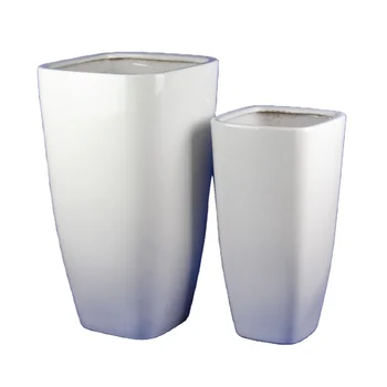 White Large Ceramic Flower Pots/flowerpot Garden Pot Plant Pot Planter ...
