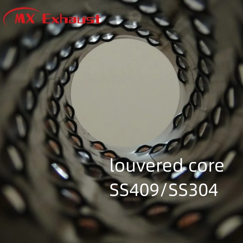 MX Exhaust High Performance Stainless Steel Exhaust Muffler Perforated ...