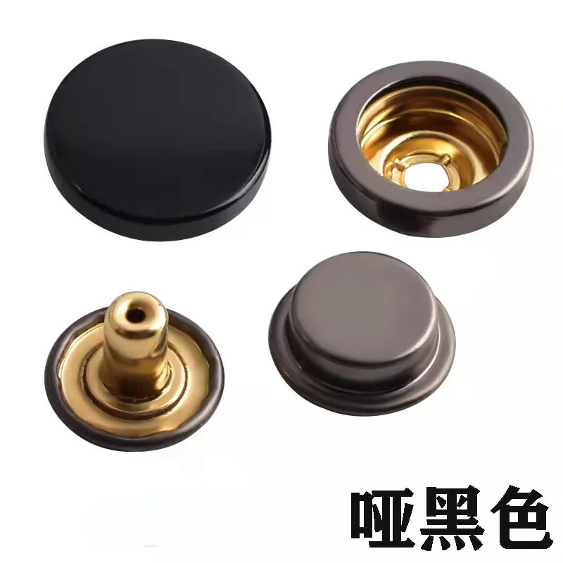 Customized Metal Plating Round Sustainable Gun Snap Button Custom Brass ...