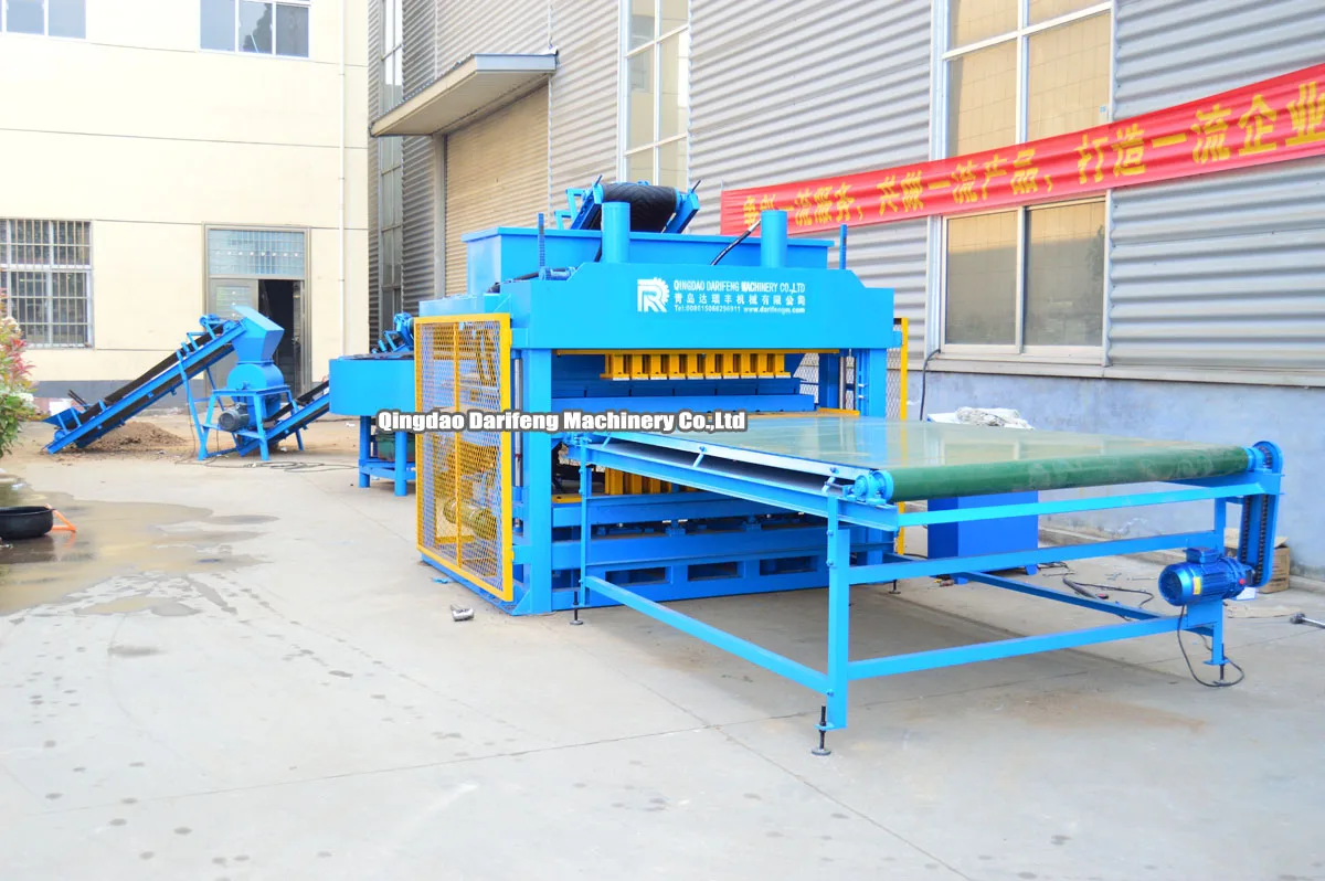 Automatic Interlocking Clay Brick Making Machine - 8 Holes Porous Brick ...
