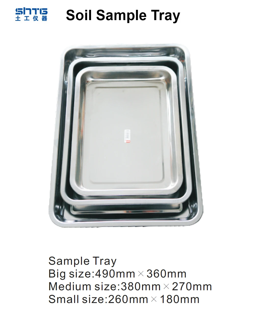 Stainless Steel Soil Sample Trays - Durable & Precise