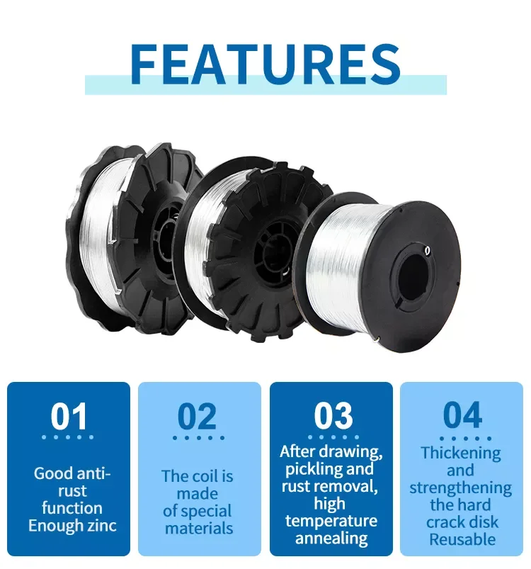 Rebar Tying Machine Tier Gun Tie Binding Wire Coil Tying Wire - Buy ...