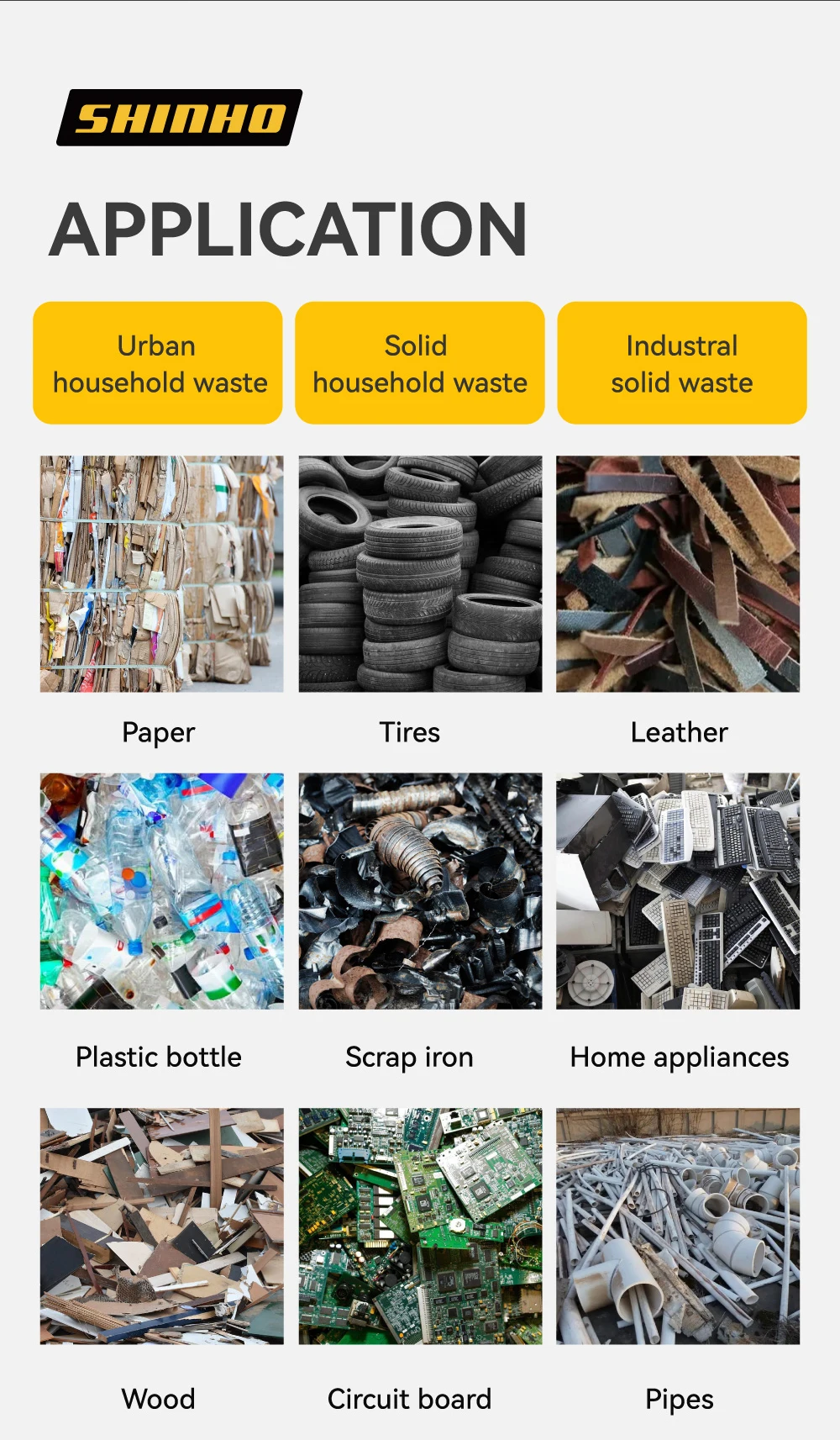 Shinho Sgm-200a Industrial Can Cardboard Crusher Scrap Metal Wood ...