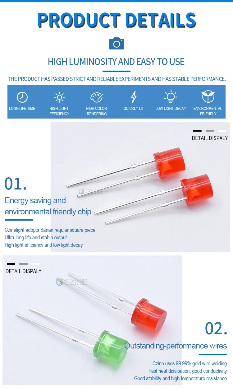 Czinelight Led Diode Manufacturing Machine - 5mm Flat Top