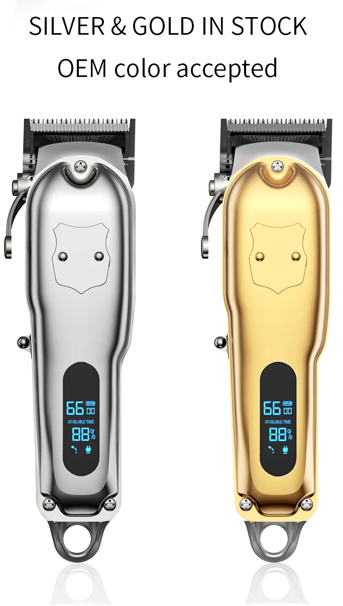 New Cordless Haircut Professional Rechargeable Usb Salon Wholesale Gold ...
