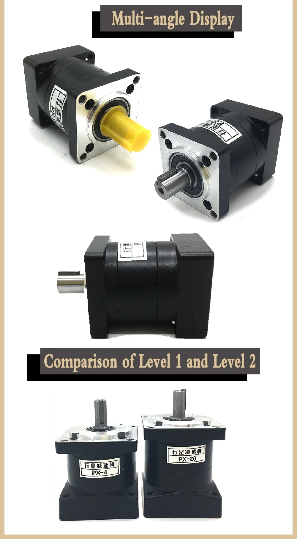 Nema42 Planetary Gearbox Gear Stepper Motor Reducer Speed Ratio 3:1,5:1 ...
