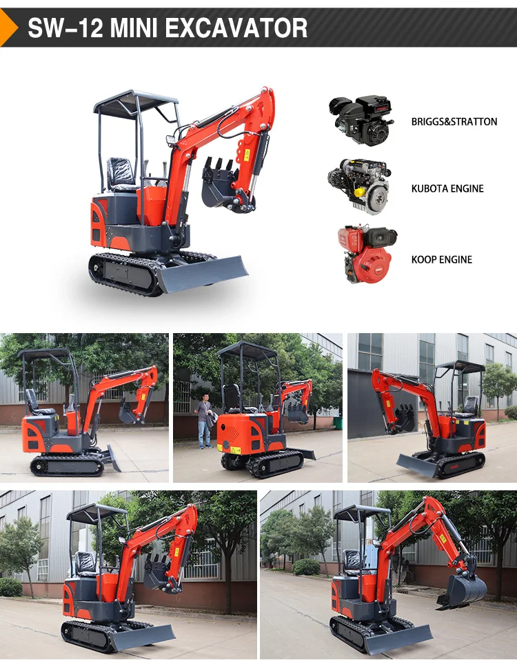 Mini Excavator Epa Engine 1.5 Ton Crawler Micro Digger 1 Ton 2 Ton ...