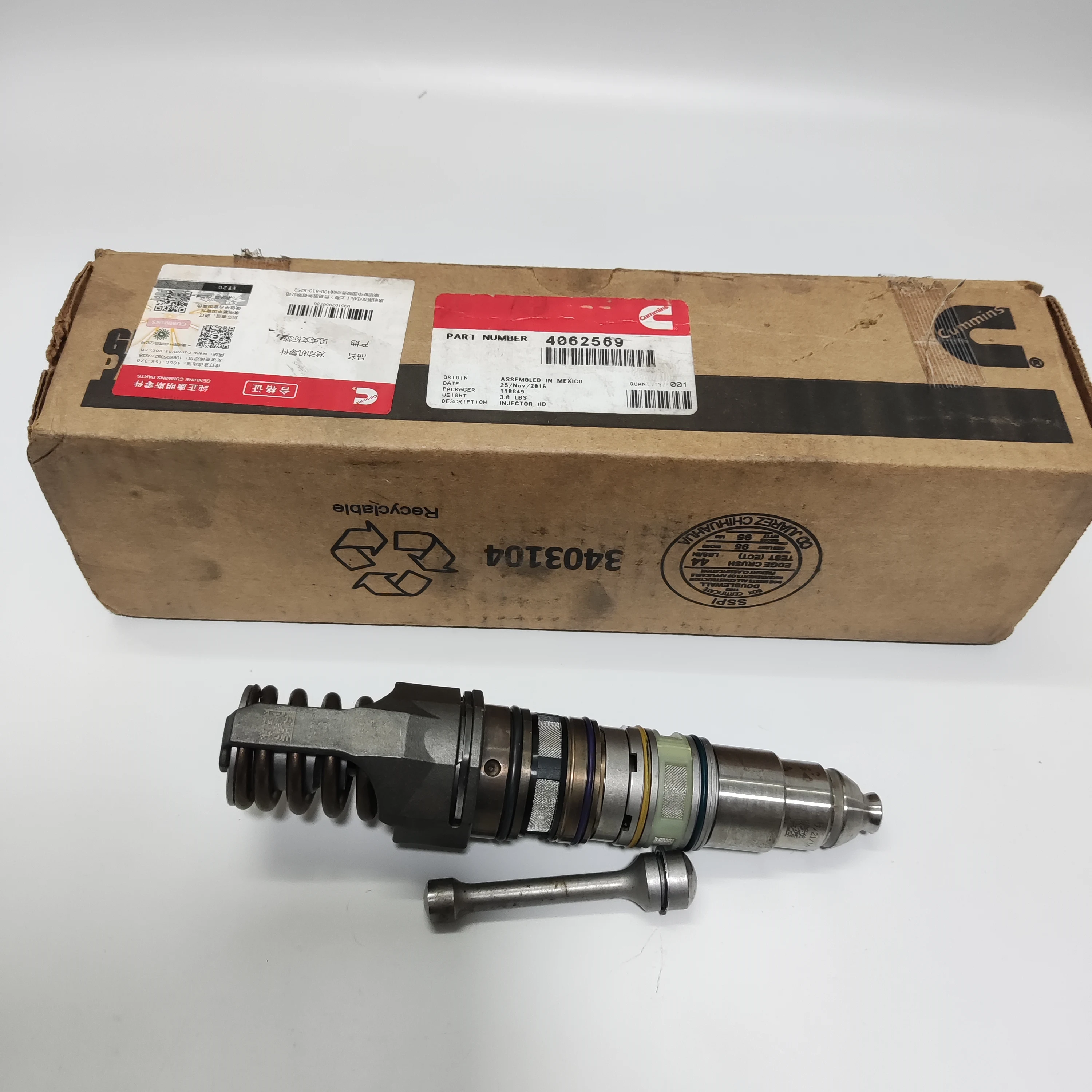 Cummins X15 Diesel Engine Parts Cummins 4062569 Injector Fuel Injector ...