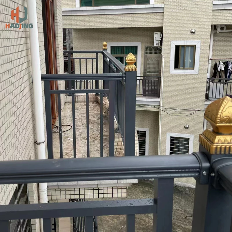 Outdoor Balustrade Balcony Guardrail Metal Terrace Fence Aluminum ...